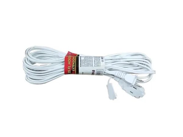 Extensiones de 6 Metros (20FT) Blanca Cable 16x2 13 Amp - Inversiones ...